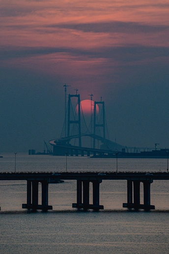 深中悬日 -Forest_Lin-米拍摄影社区