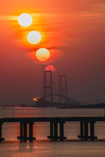 深中悬日 -Forest_Lin-米拍摄影社区